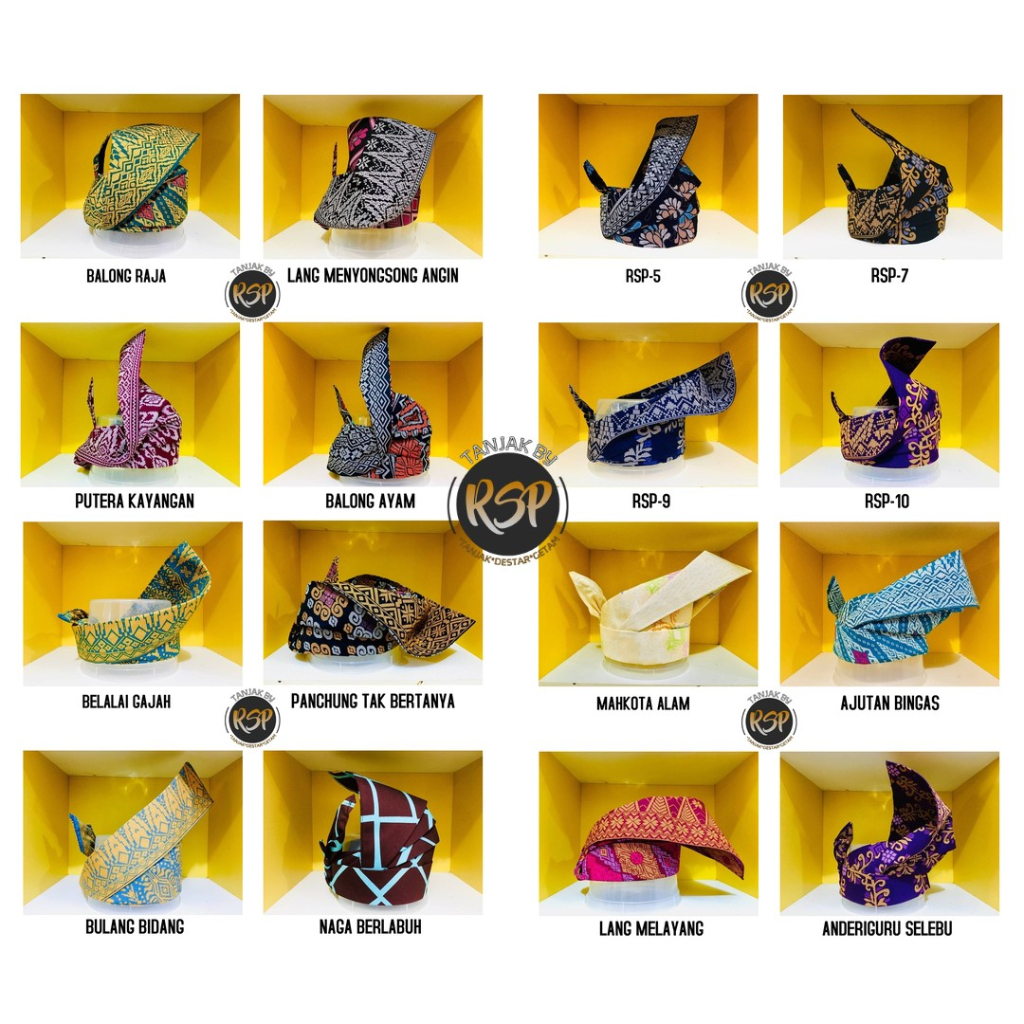 🔥TANJAK RAYA 2024🔥 RESTOCK LAGI Tanjak Cotton Corak Printed Pelbagai ...