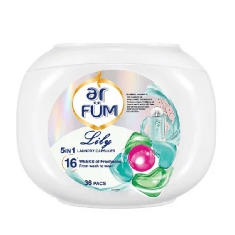 (FREE SHIPPING) AR FUM 5 IN 1 LAUNDRY CAPSULES BELLFLOWER/NOPAL FLOWER ...