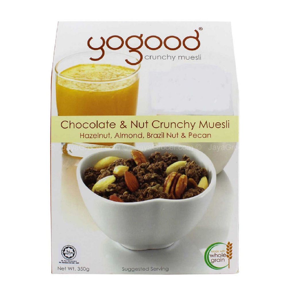 Yogood Gourmet Muesli Chocolate & Nut Crunchy Muesli (320g) | Shopee ...