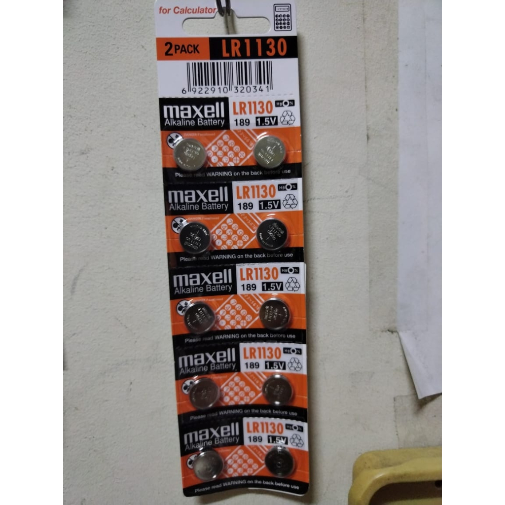 MAXELL AKALINE BATTERY LR1130 | Shopee Malaysia