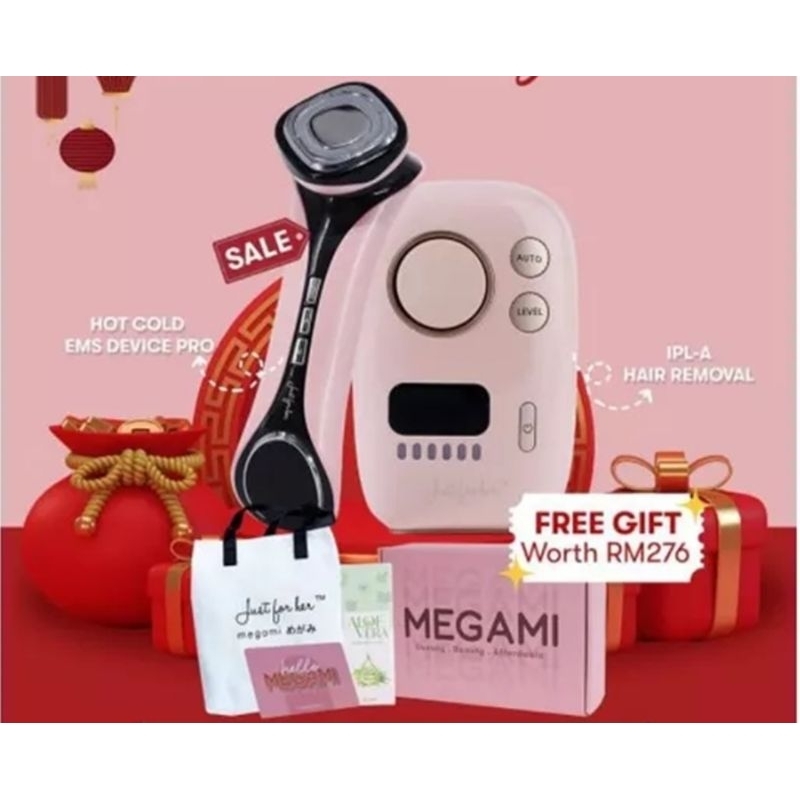 Megami™ IPL-A Hair Removal + 8in1 Facial Renewal Device Bundle | Shopee ...