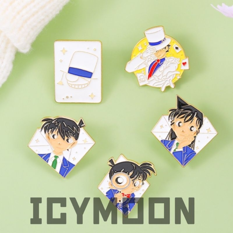 Enamel Pins : Detective Conan Kaito Kid Ran Mori Jimmy Kudo Universe ...