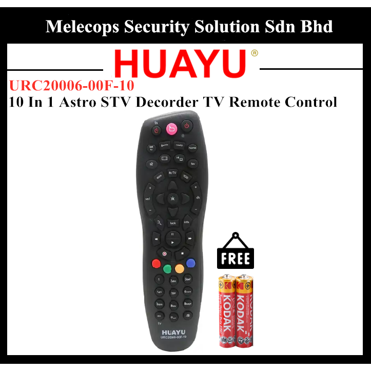 HUAYU Astro Beyond PVR 10 In 1 Remote Control Replacement (URC20006-00F ...