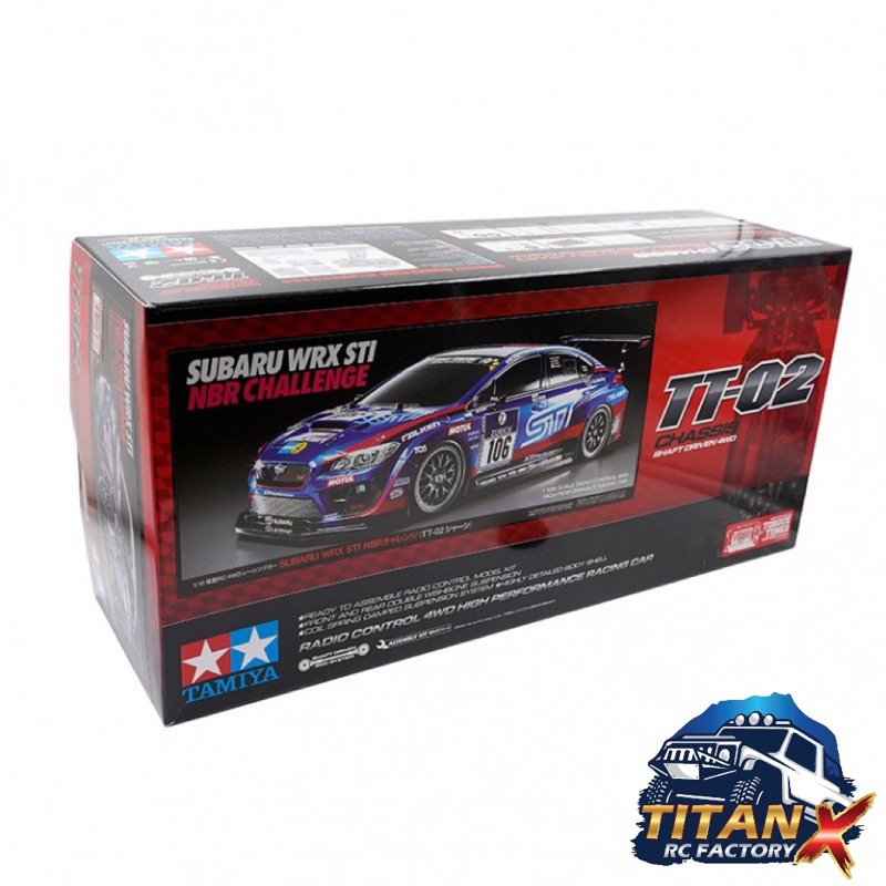TAMIYA 1/10 TT02 24H NURBURGRING SUBARU WRX STI 4WD TOURING CAR KIT EP ...