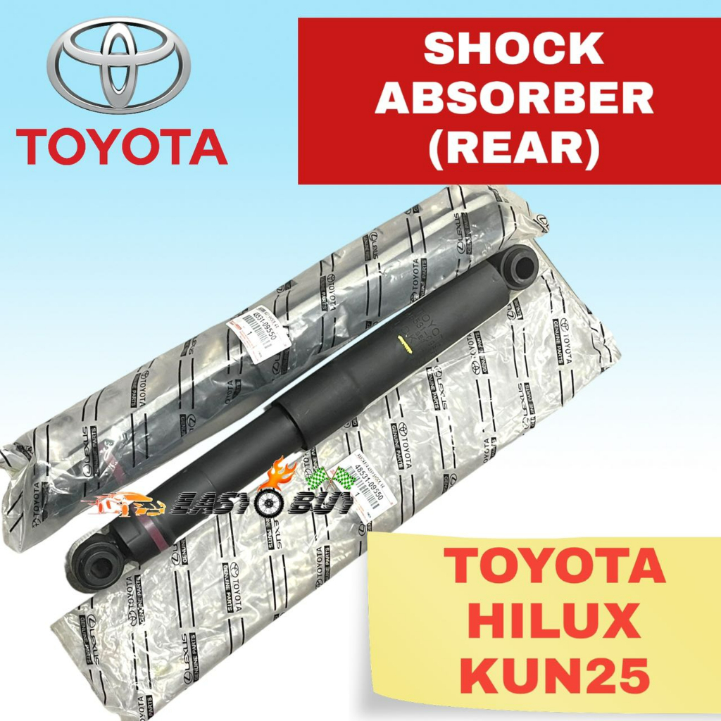 GENUINE TOYOTA ABSORBER REAR BELAKANG - TOYOTA HILUX KUN25 KUN 25 48531 ...
