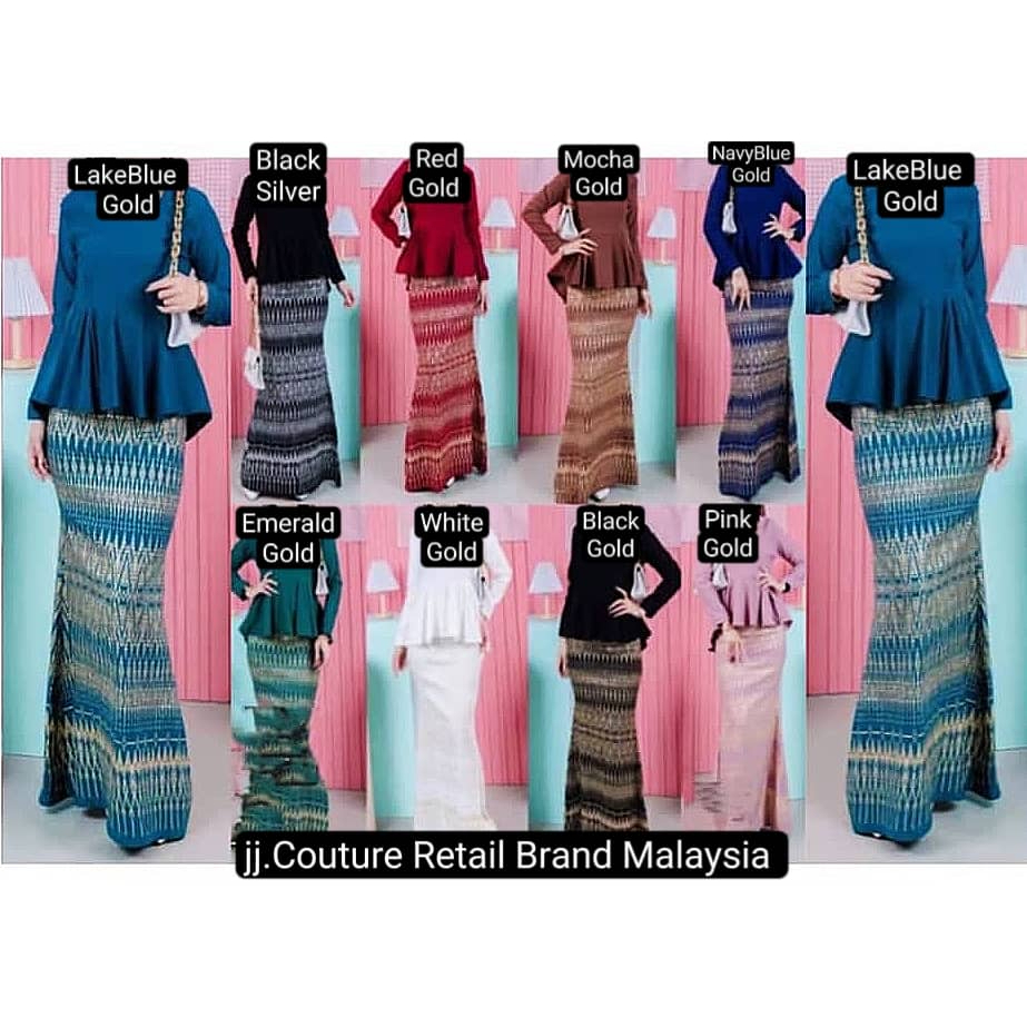 Exclusive Raya Songket [Plain Wave] Peplum Set Dewasa 2024 Terbaru ...