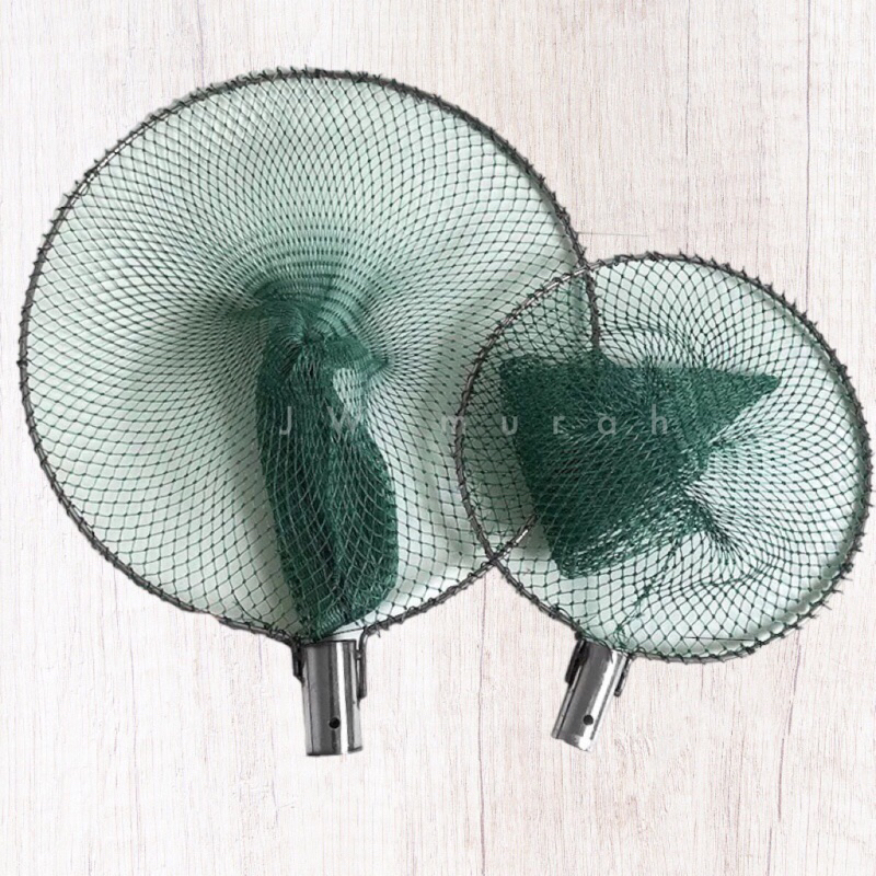 Tangguk Ikan / Sauk Ikan Stainless Steel Jaring PE/ Fishing PE Landing ...