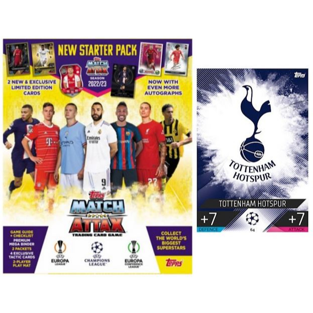 Tottenham Hotspur 2022/23 Match Attax Football Club Cards | Shopee Malaysia