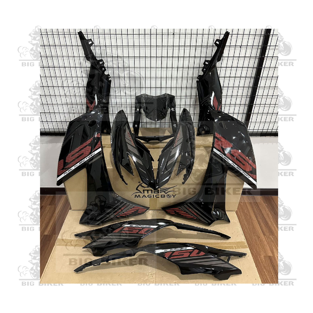 BIG BIKER BODY COVER SET RSX150 WINNER STRIPE EX THAI RAINBOW BATMAN ...