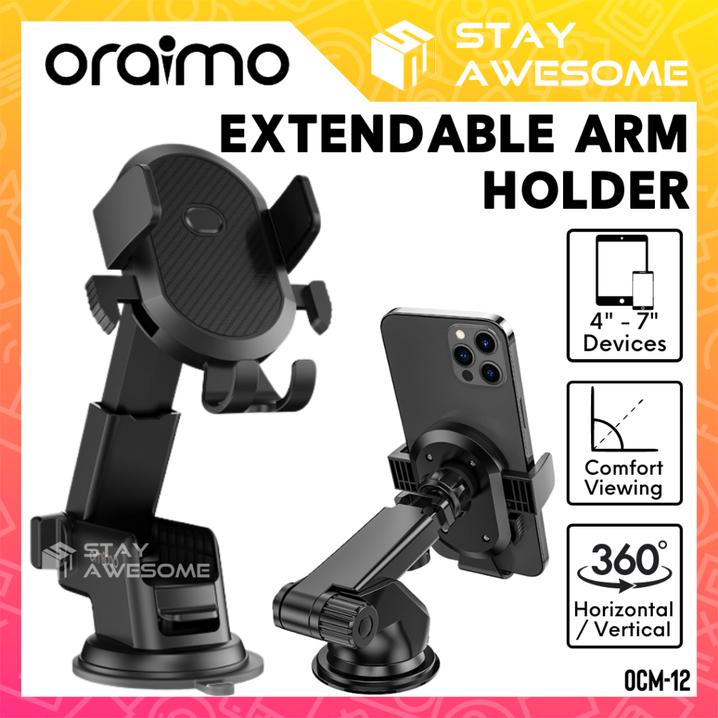 ORAIMO Foldable Mobile Hand Phone Holder Adjustable Fhone Stand In Car ...