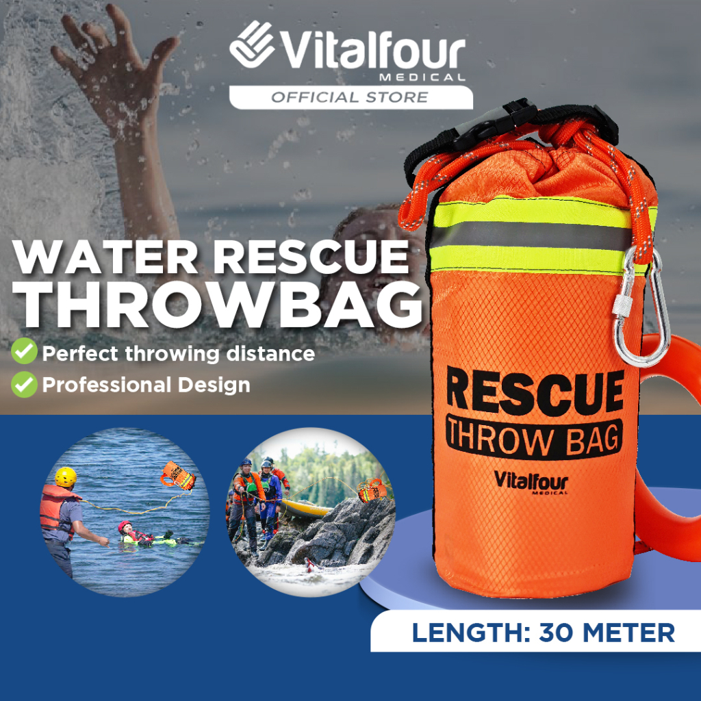 Vitalfour Premium Water Rescue Throw Bag (For Disaster Flood Banjir ...