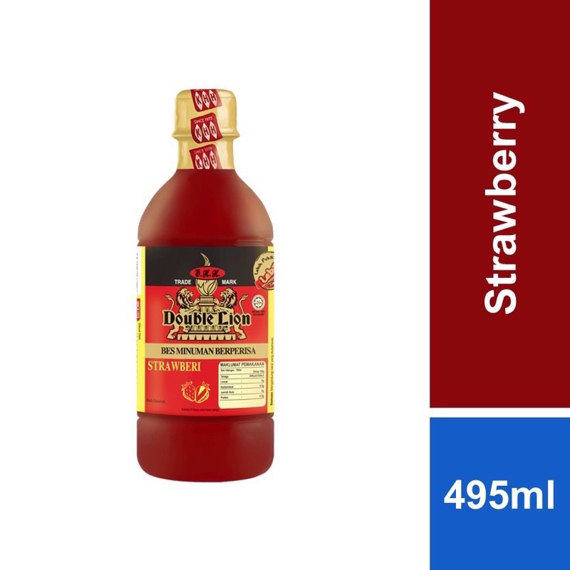 ( 1 Carton ) 24 bottle Double Lion Cordial Bes Kordial Minuman perisa ...