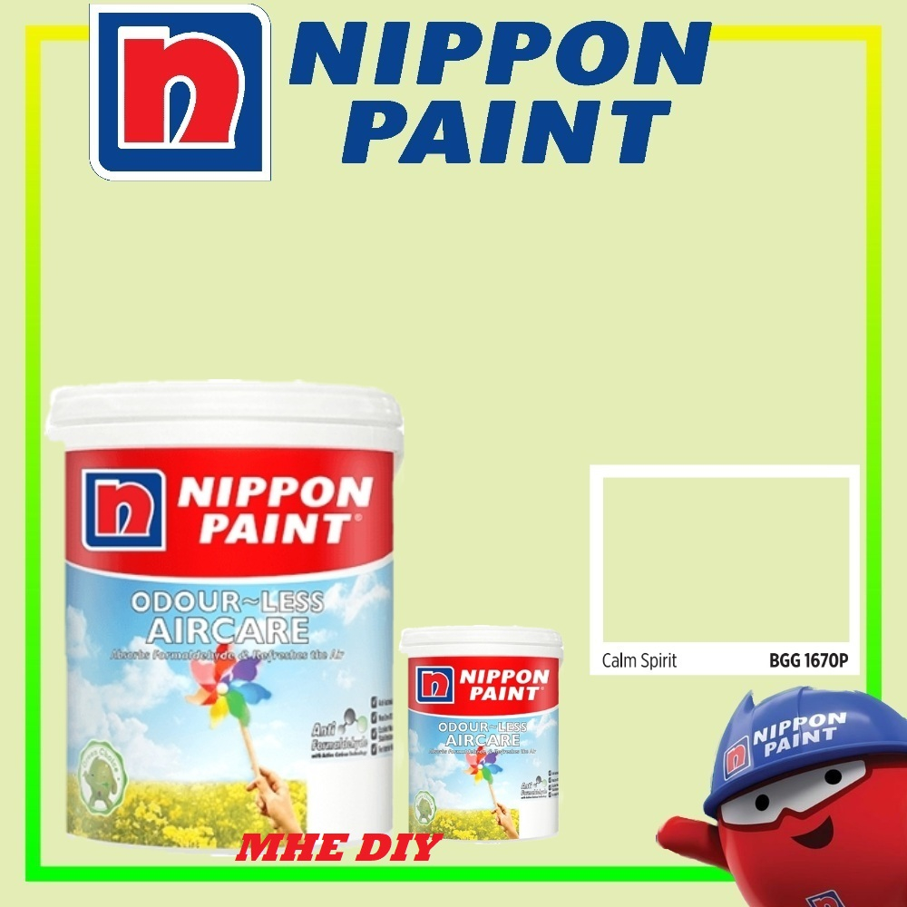 NIPPON PAINT 1L BGG 1670 P CALM SPIRIT Interior Smooth Sheen /Matt ...