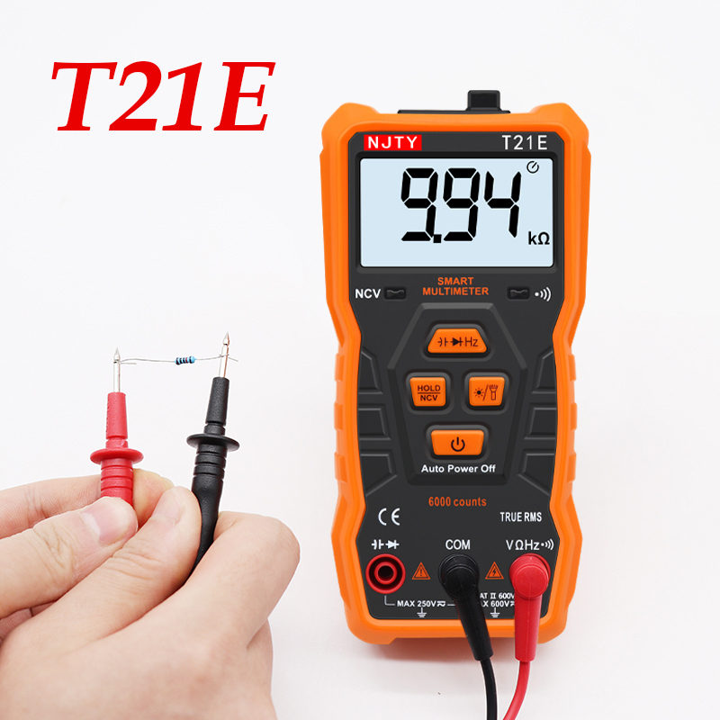 NJTY Electrical Multimeter T21E / T21G Intelligent Multimeter Digital ...