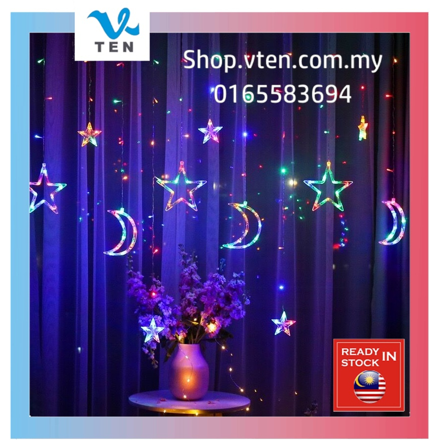 🔥🇲🇾PROMO!!🔥 Lampu Raya Lampu Hiasan Lampu Bulan Lampu Bintang Curtain ...