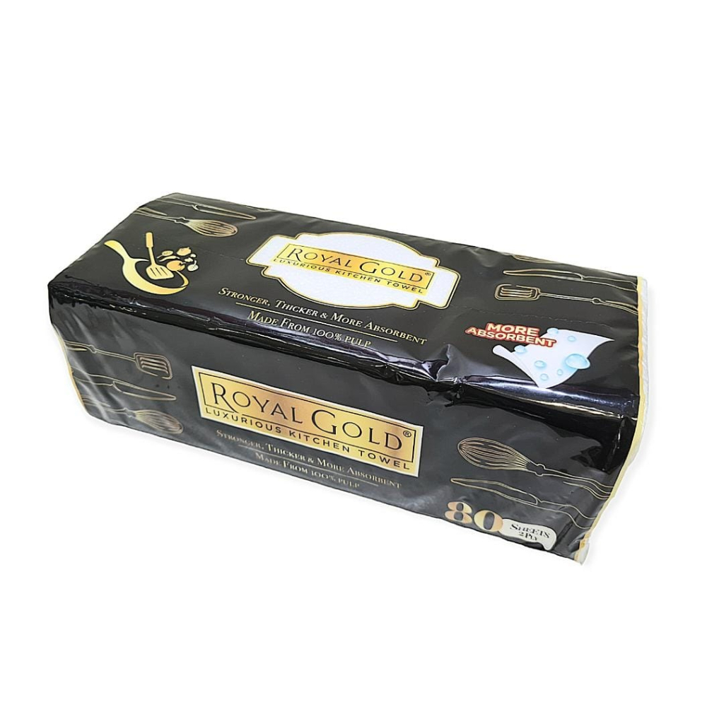 Royal Gold Kitchen Towel (2ply x 6 rolls) SOFT PACK KITCHEN TOWEL 80SH ...