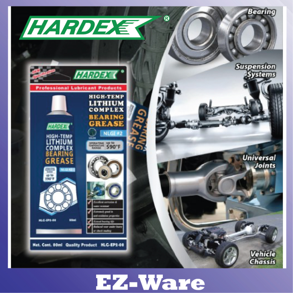 HARDEX HIGH-TEMP Lithuim Complex Bearing Grease / gris / 润滑脂 - 80ML HLG ...