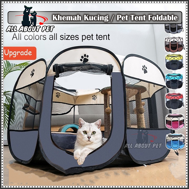 [Ready Stock] Cat Tent Rumah Kucing Cat House Portable Folding Outdoor ...