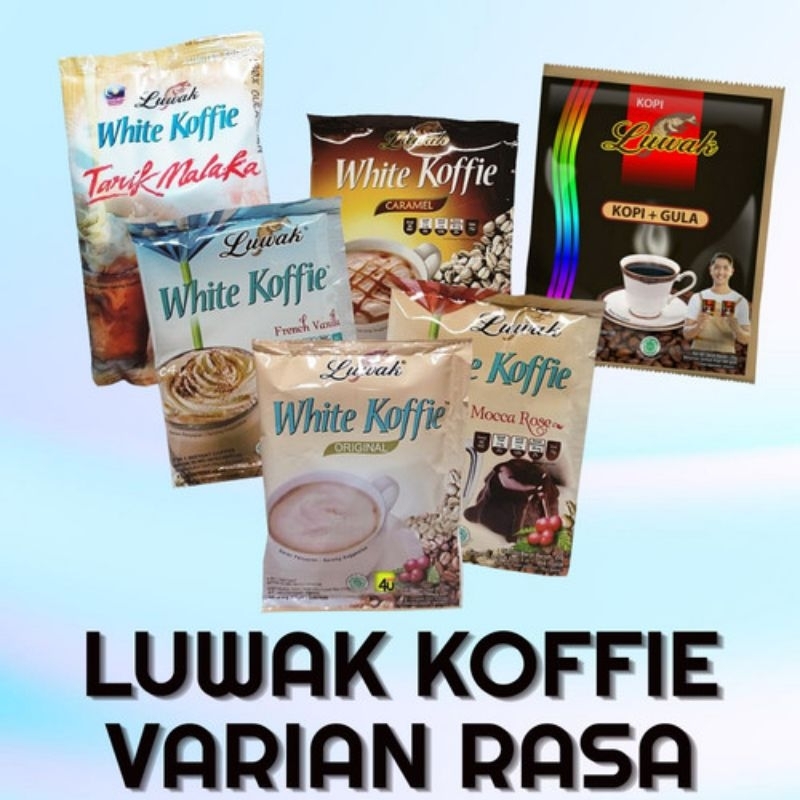 KOPI LUWAK WHITE KOFFIE RENCENG VARIAN RASA | Shopee Malaysia