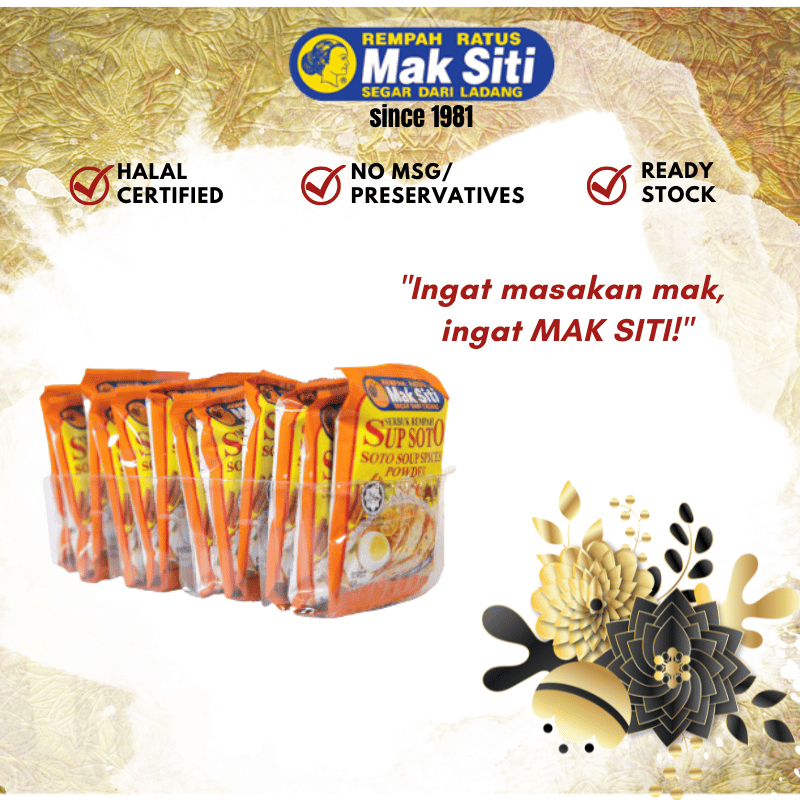 REMPAH RATUS MAK SITI REMPAH SUP SOTO 30GM SATU DOZEN | Shopee Malaysia