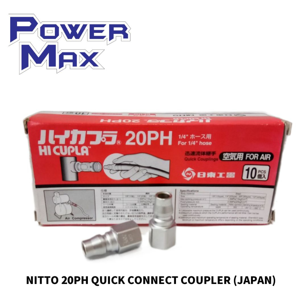1PCS - NITTO 20PH QUICK CONNECT COUPLER ( JAPAN ) | Shopee Malaysia