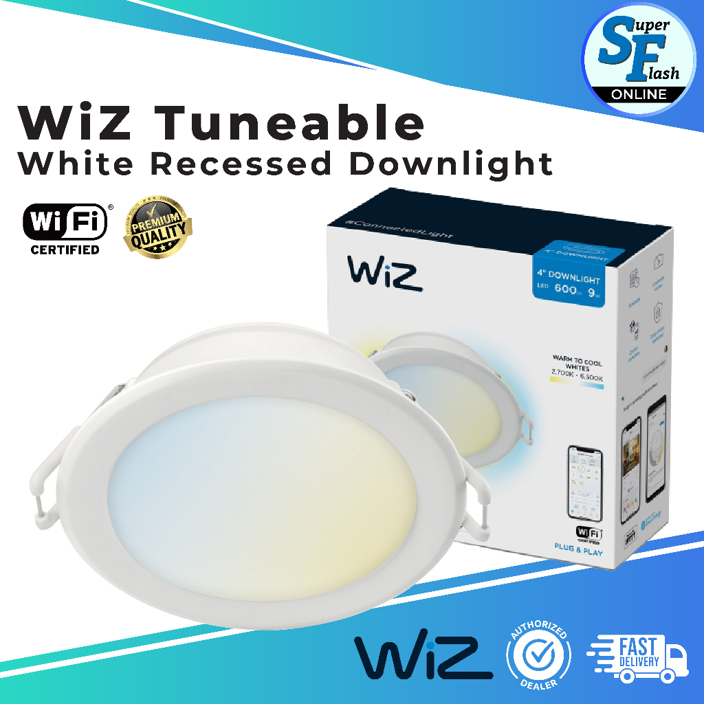 Philips WiZ Tuneable White Downlight (9W/12.5W/17W) - 2700K-6500K Range | Shopee Malaysia
