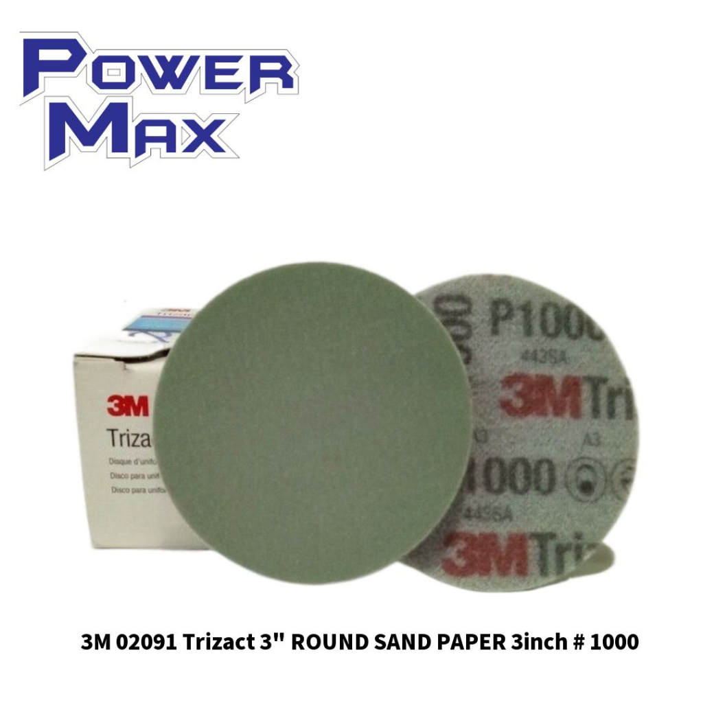 1PCS - 3M Trizact 3" #1000 ROUND SAND PAPER 3inch | Shopee Malaysia