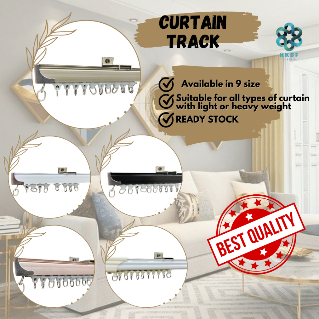 Rel Langsir Aluminium Single Track (Curtain Track / Single Track ...