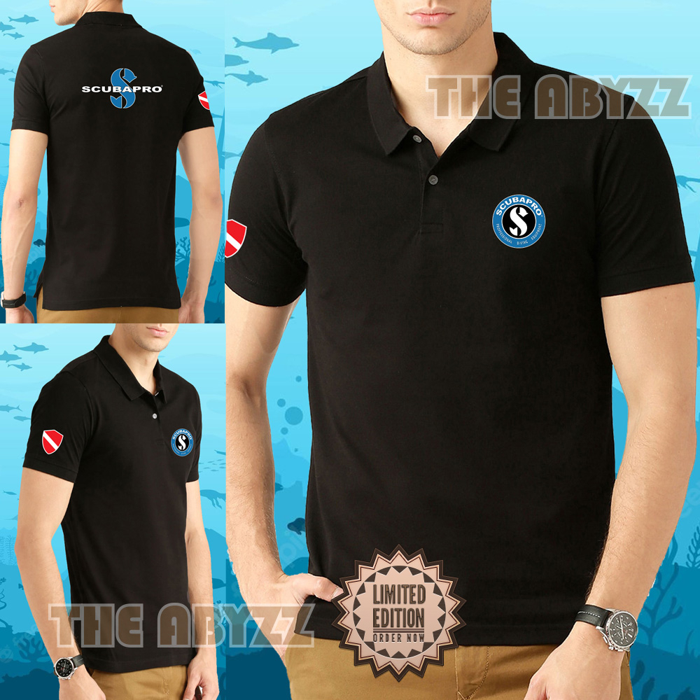 Scubapro Polo Collar Scuba Diving T-Shirt lelaki baju Regulator Divers ...
