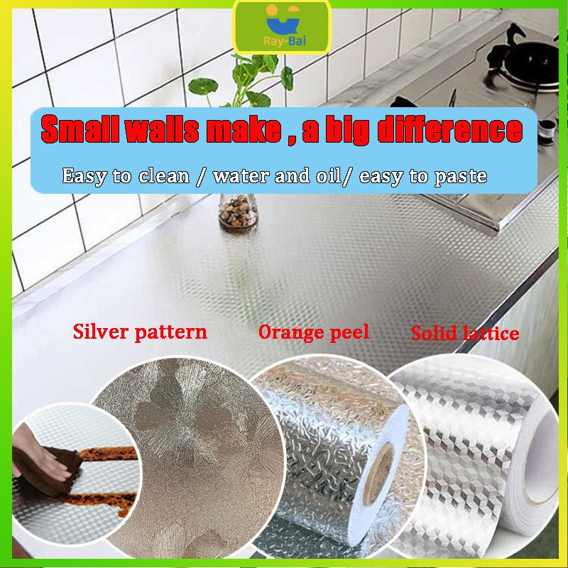 10M Kitchen Oil-Proof Wallpaper Heat Resistant Wallpaper Stove Cabinet ...