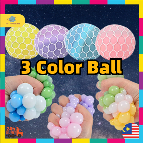 Stress Ball Murah Multi Color Bola Stress Relief Squishy Squeeze Ball ...