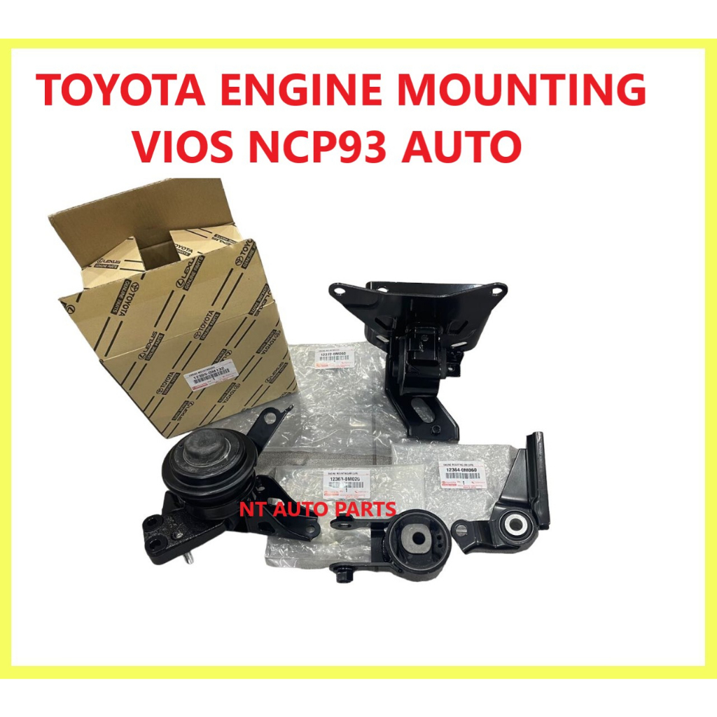 100% ORIGINAL TOYOTA VIOS NCP93 ENGINE MOUNTING AUTO 2008-2013 MADE IN ...