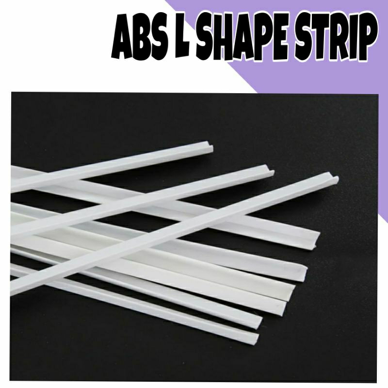 Abs L shape plastic strip (50cm)(diy material) | Shopee Malaysia
