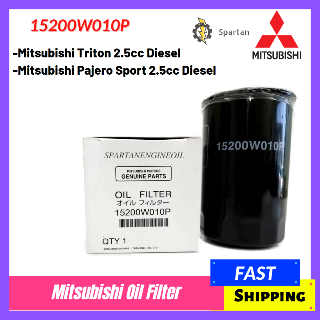 Mitsubishi Oil Filter for Mitsubishi Triton & Pajero Sport 2.5cc Diesel ...