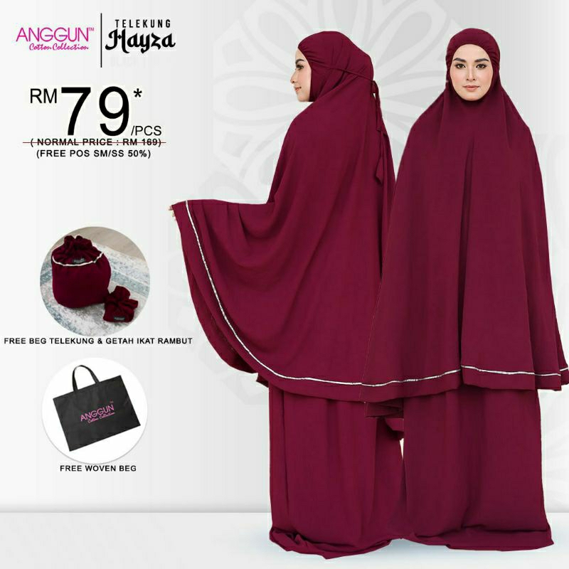 TELEKUNG HAYZA EXCLUSIVE BY ANGGUN COLLECTION | Shopee Malaysia