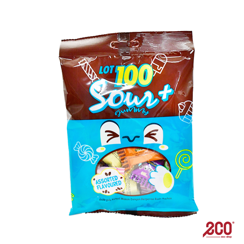 Lot 100 Assorted Flavoured Sour Gummy 80G - AA-L001-T03-05 | Shopee ...