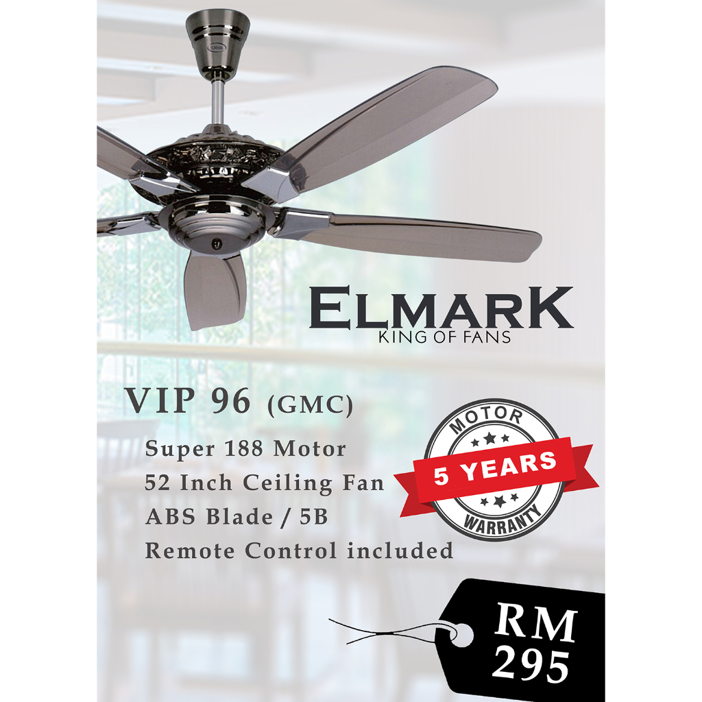 Elmark Ceiling Fan 60" EL788 | 遥控风扇 | Shopee Malaysia