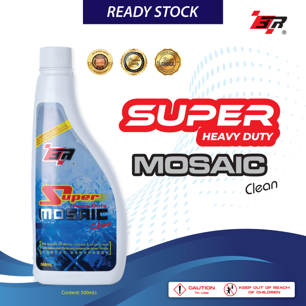 Mozek Mop Lantai 3R Heavy Duty Stain Remover Toilet Bowl Floor Cleaner ...