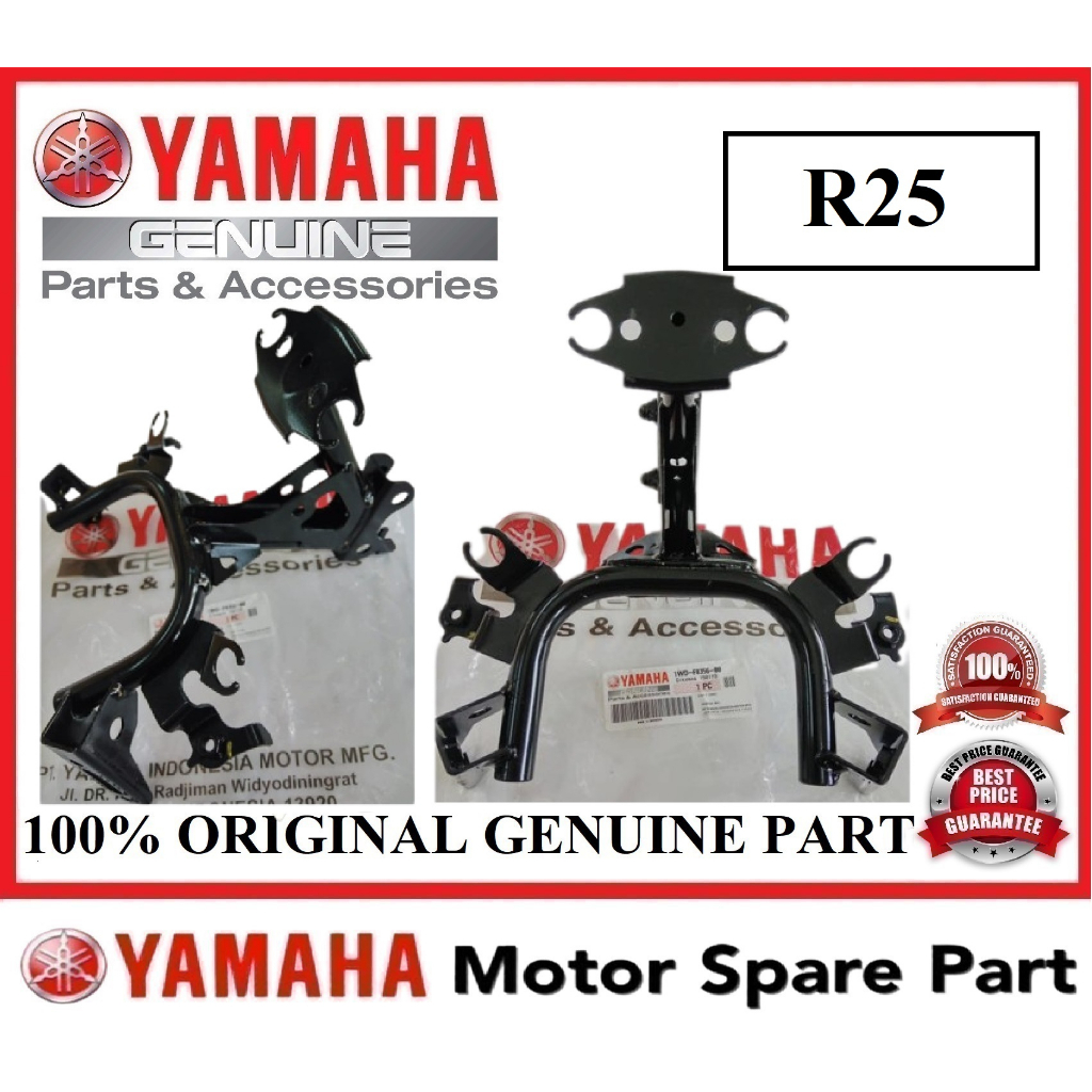 100% ORIGINAL YAMAHA R25 HORN BRACKET 0 1WD-F8356-00 BS7-F8356-00 LAMPU ...