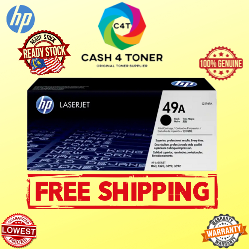 GENUINE HP Q5949A / 49A / 5949A / 5949 Black Original Toner Cartridge ...