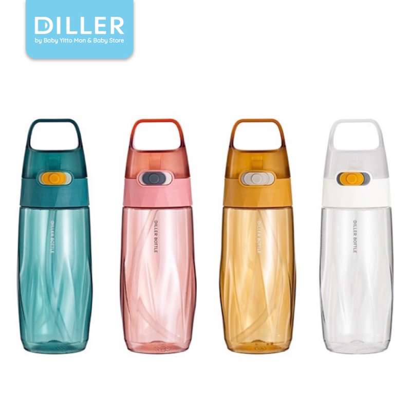 Diller Diamond Tritan Water Bottle with Straw/Direct Drink 700ml (DB015 ...