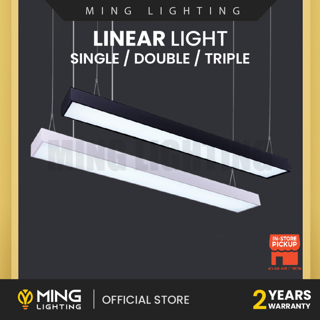LED 2FT 4FT T8 Tube Light Linear Offline Light Pendant Casing Kalimantang Ceiling Lighting Lampu ...