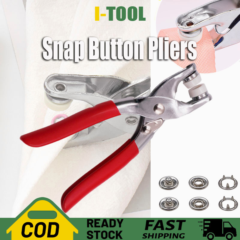 ITOOL 100pcs Snap Button Pliers Fasteners Kit for Clothing Thickened ...
