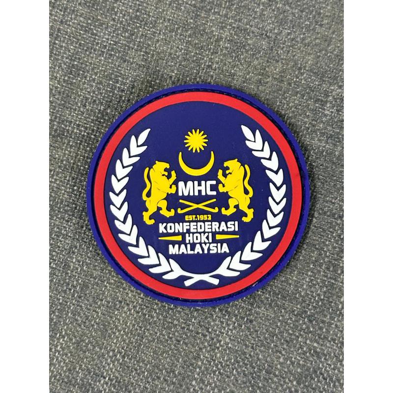 MALAYSIA HOCKEY CONFEDERATION / MHC RUBBER PATCH WITH VELCRO | Shopee ...