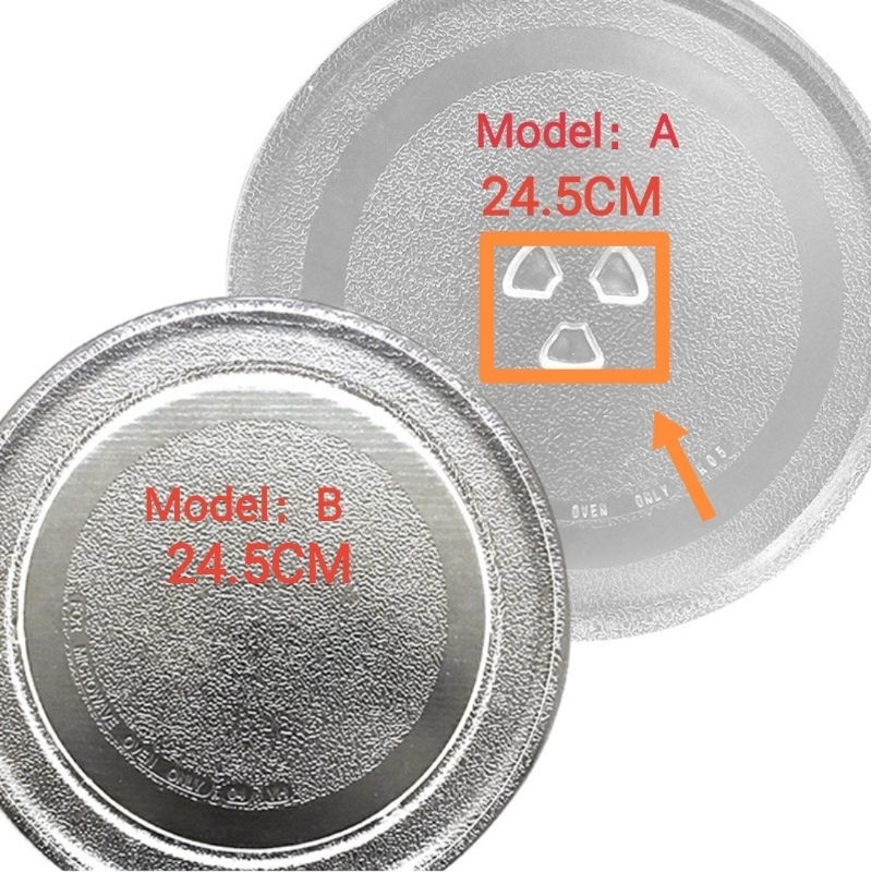 24.5 cm Universal original microwave oven tray glass tray | Shopee Malaysia
