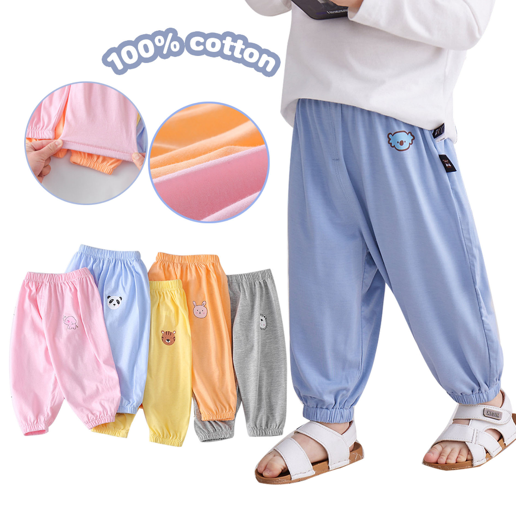 [6Mths-4Yrs] Korean Style Slacks Linen Trousers Kids Girls Boys Pants ...