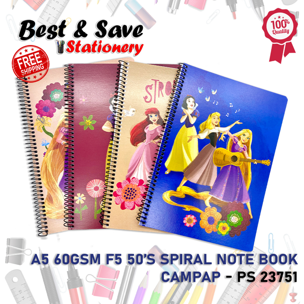 ( BEST & SAVE ) A5 A6 A7 GSM60 GSM56 80P 50P EXERCISE BOOK Disney ...