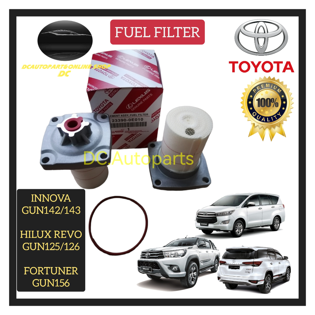 FUEL FILTER ASSY TOYOTA FORTUNER GUN156 TRH203 NEW INNOVA GUN142/143 ...