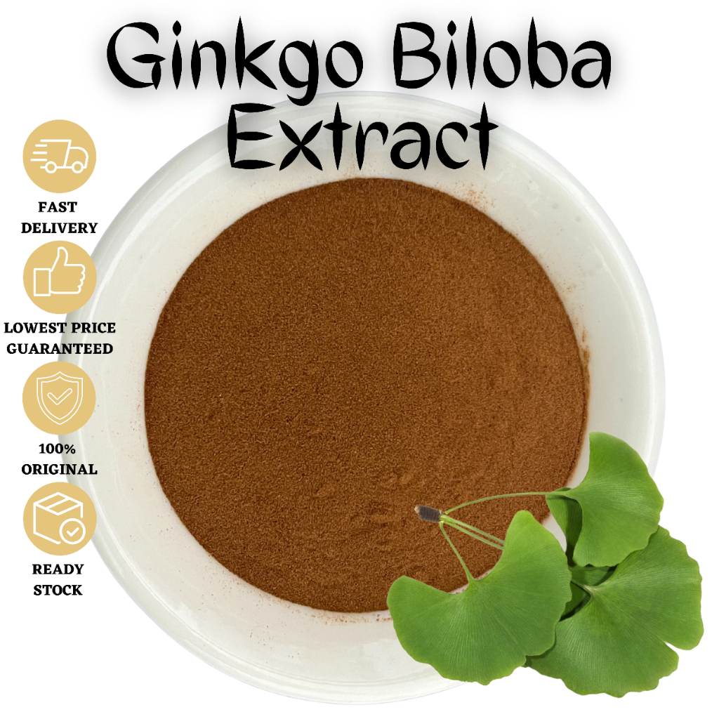 Ginkgo Biloba Extract powder | Serbuk Ekstrak Ginkgo Biloba | 银杏叶提取物粉 ...