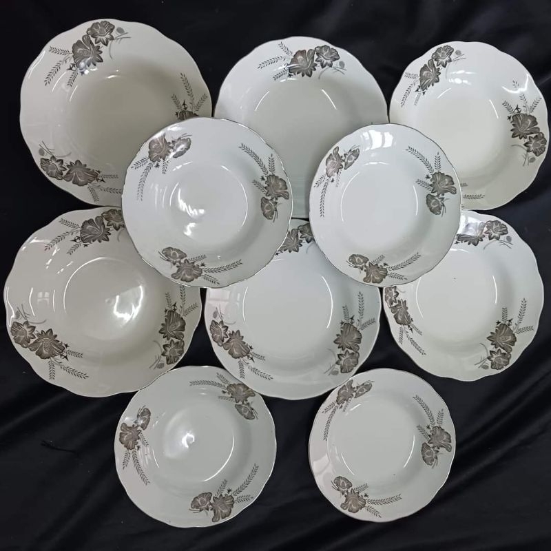 Pinggan lama set bunga padi vintage | Shopee Malaysia